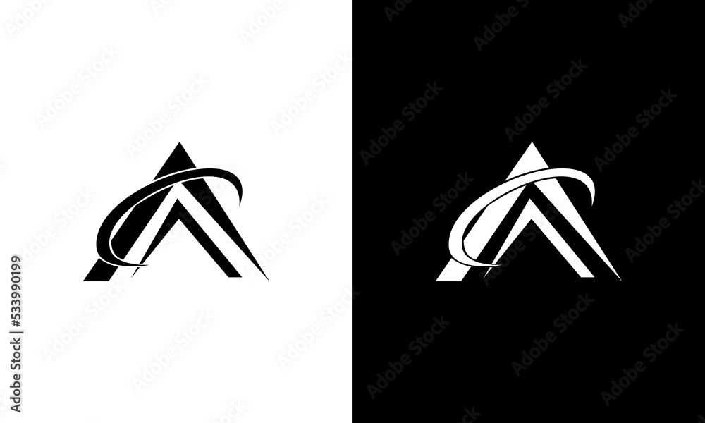 letter a abstract logo design Stock Vector | Adobe Stock