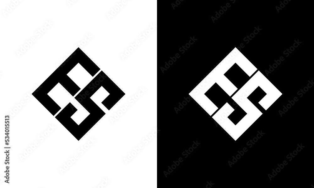 letter es logo design Stock Vector | Adobe Stock