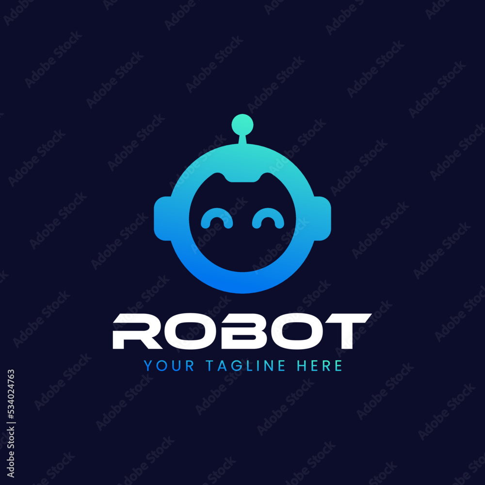 Cute Robot icon. Bot symbol design. Chatbot icon concept. Voice support ...