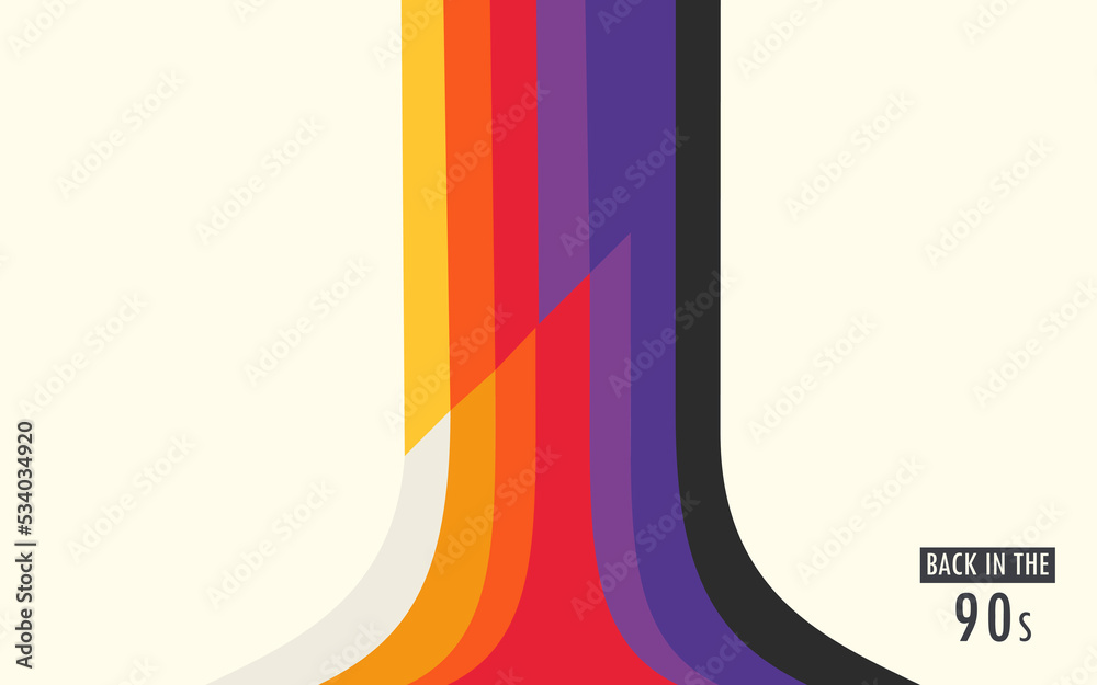 Abstract retro background back in the 90s. Stock Vector | Adobe Stock