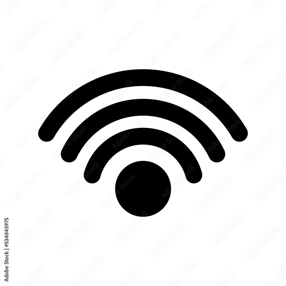 Wireless and wifi icon. Wi-fi signal symbol. Internet Connection ...