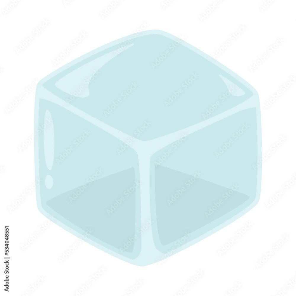 Ice Sign Emoji Icon Illustration. Cube Vector Symbol Emoticon Design ...