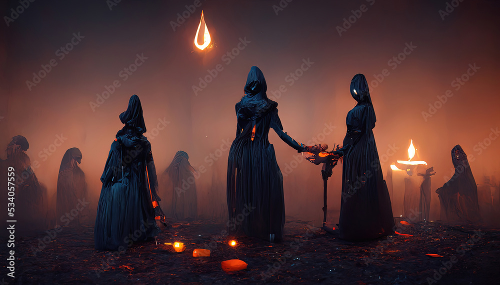 Dark atmospheric horror background. Haunted house. Dramatic sky, old ...