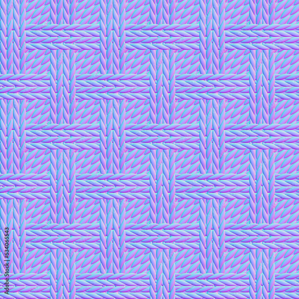The background of the knit material. Normal map texture. And complete ...