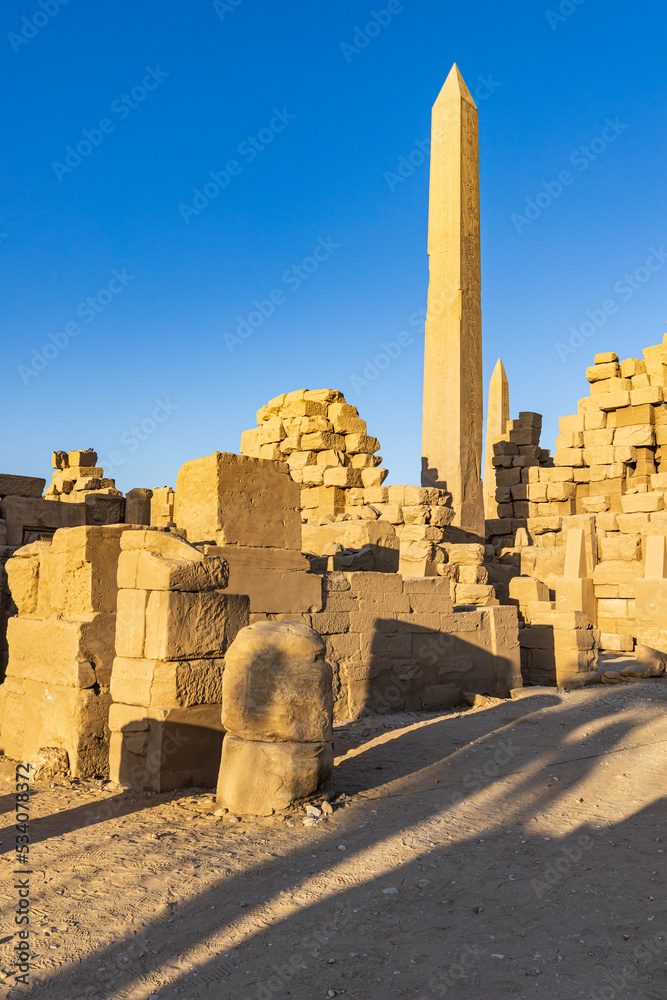Obelisk of Queen Hatshepsut at the Karnak Temple complex in Luxor ...