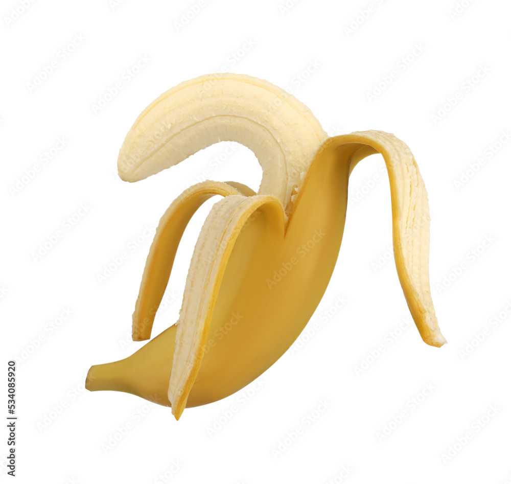Banana Symbolizing Male Sexual Organ On White Background Potency