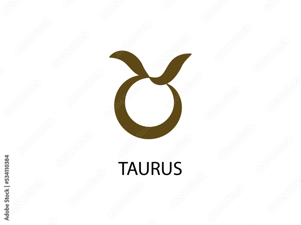 Taurus Symbol of the Horoscope. Zodiac Sign. Vector illustration of ...