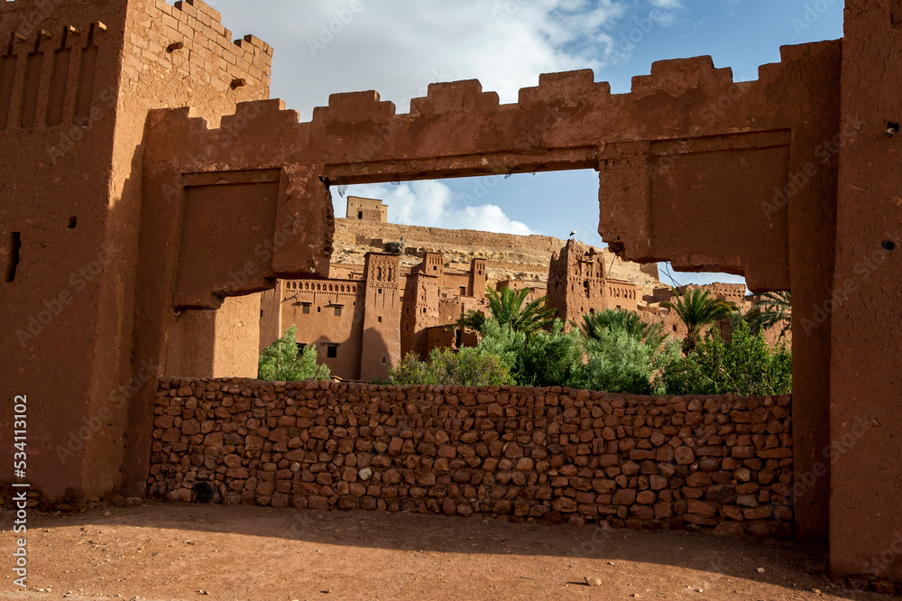 The magnificent fortified city of Ait Benhaddou, located in the High ...