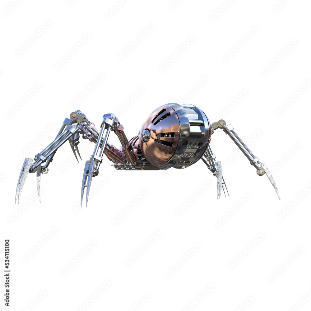 Mechanical Spider Artificial Intelligence. High resolution image ...