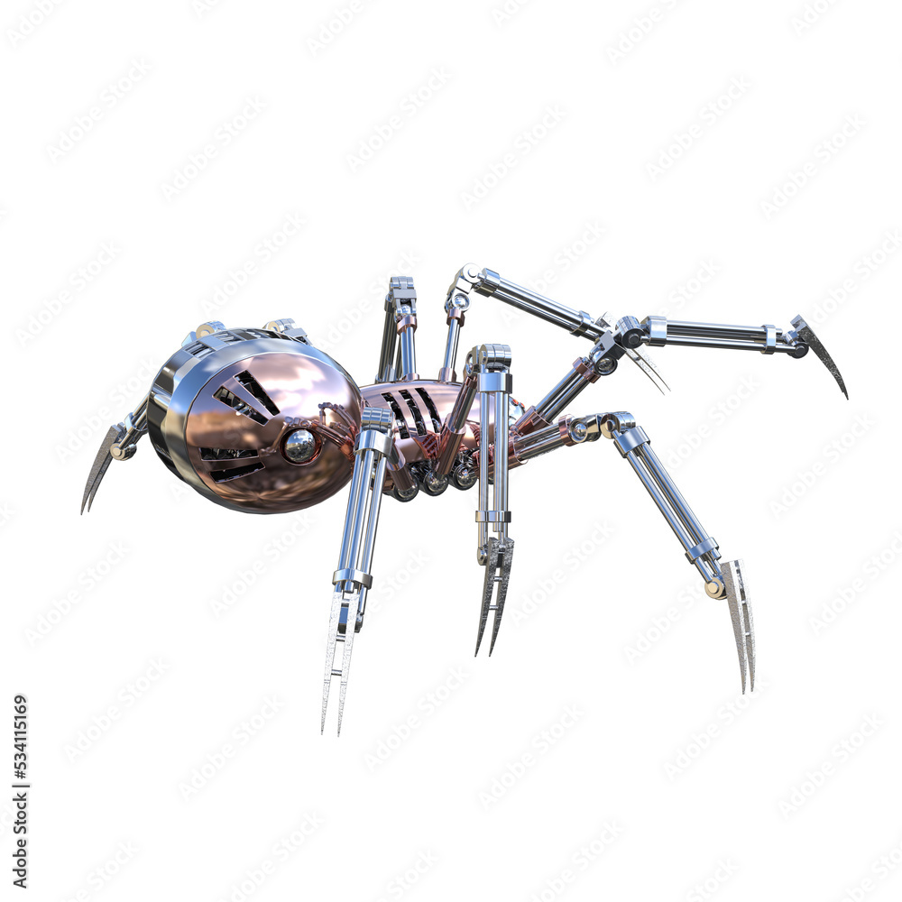 Mechanical Spider Artificial Intelligence. High resolution image ...