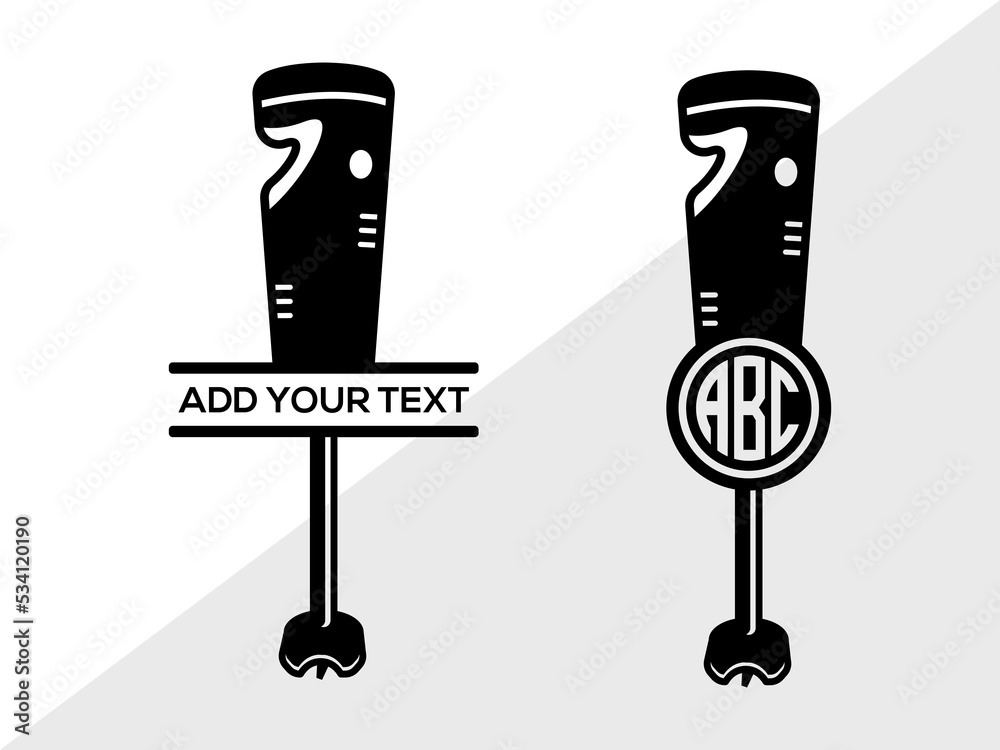 Mixer SVG, Circle Monogram Svg, Kitchen Electric Mixer Svg, Mixer Icon ...
