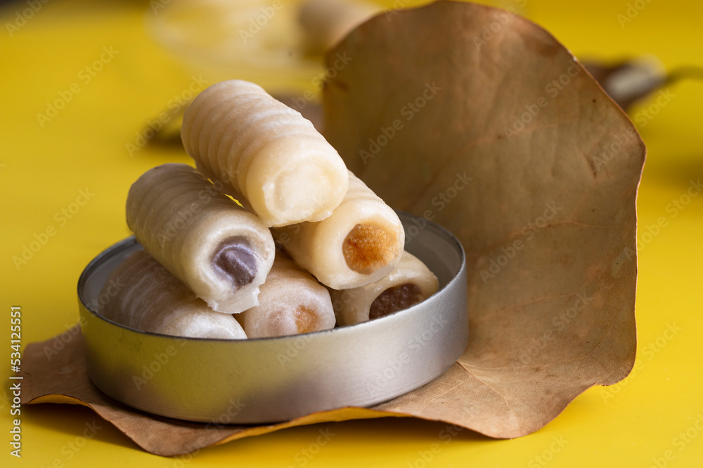 The most traditional of Spanish mazapan sweets Huesos de Santo on ...