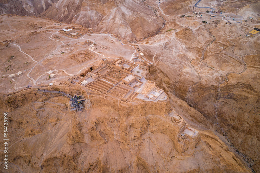 Masada. The ancient fortification in the Southern District of Israel ...