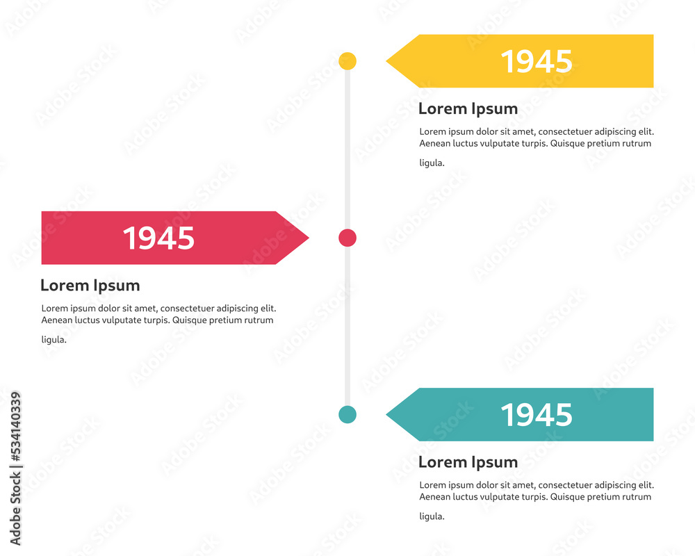 Business infographic timeline with 3 steps option. Business infographic ...