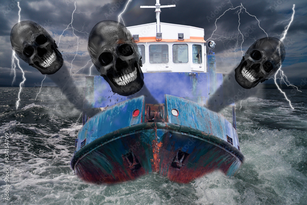 A ghost ship, also known as a phantom ship, is a vessel with no living ...