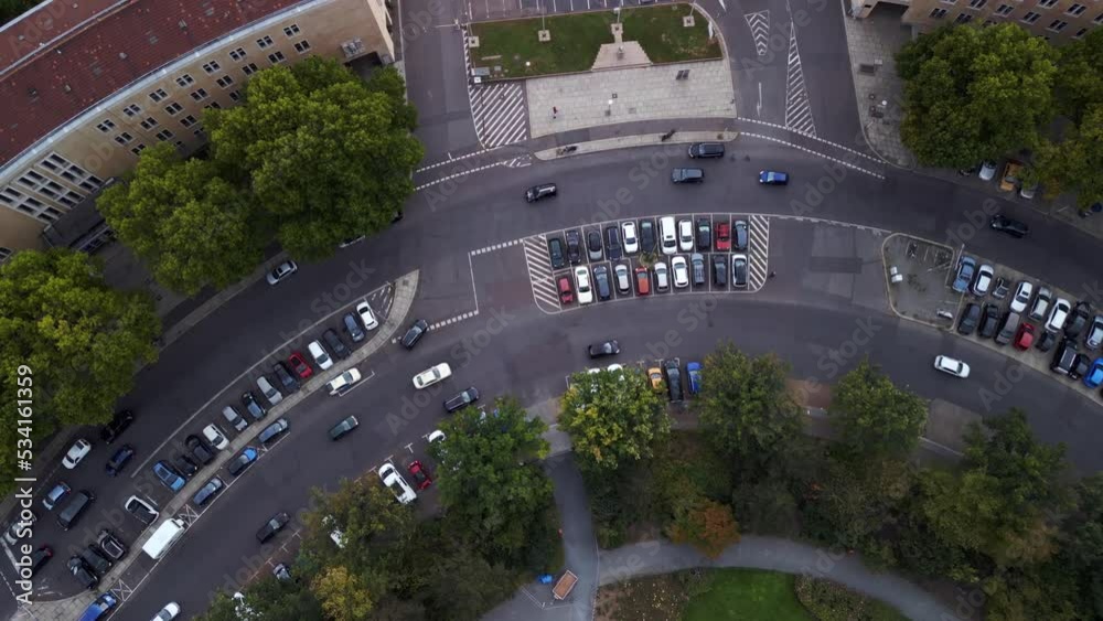 Airfield Tempelhof War Airport. Buttery soft aerial view flight tilt up ...