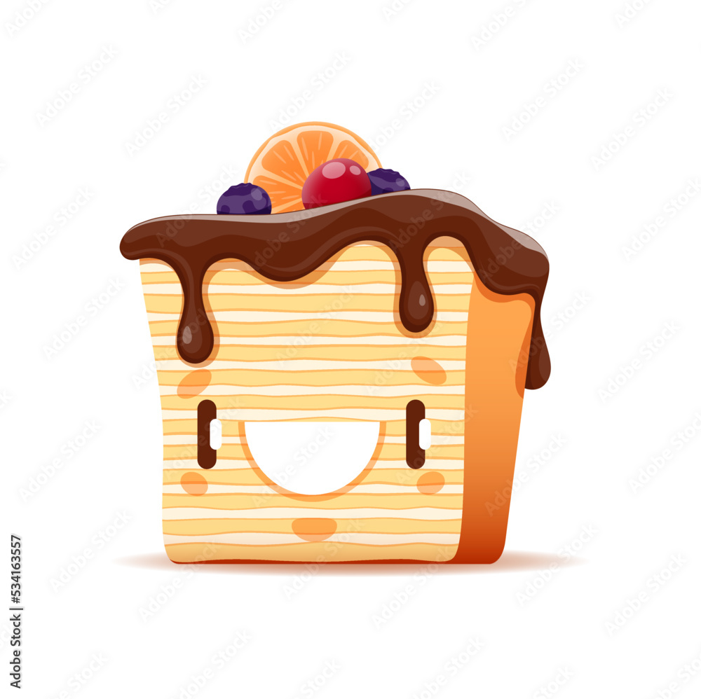 Vanilla Cake Cartoon