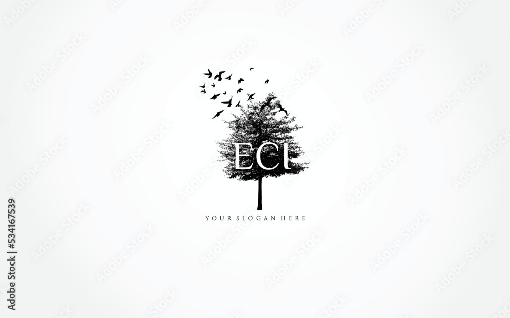 black Tree vector icon and logo. beauty, growth, strength, and good ...