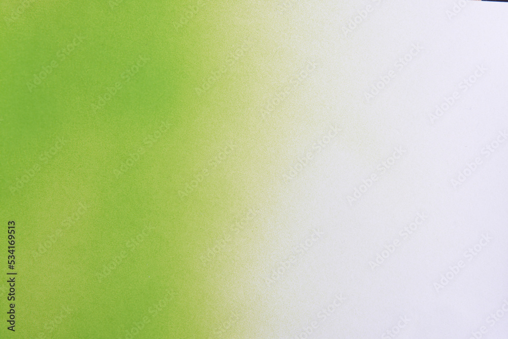 gradient green spray paint on a white paper background Stock Photo ...
