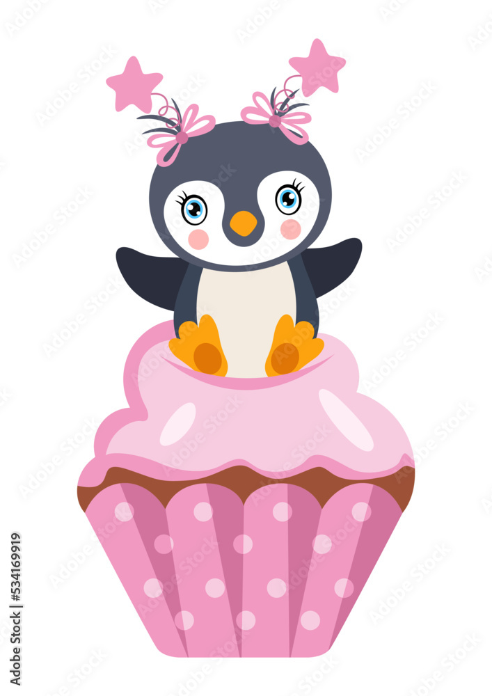 Penguin Baby Clipart Girl