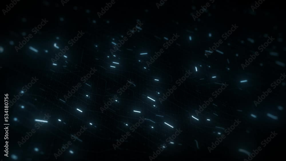 Hitech Computer Chipset Background Loop/ 4k animation of an abstract ...