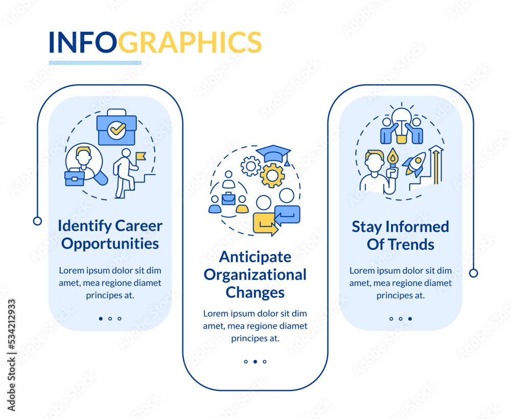 Career networking aims rectangle infographic template. Business growth ...