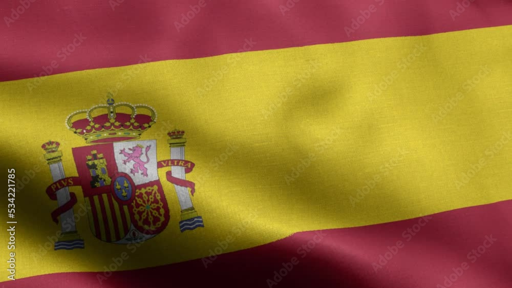 Flag Of Spain - Spain Flag High Detail - National flag Spain wave ...