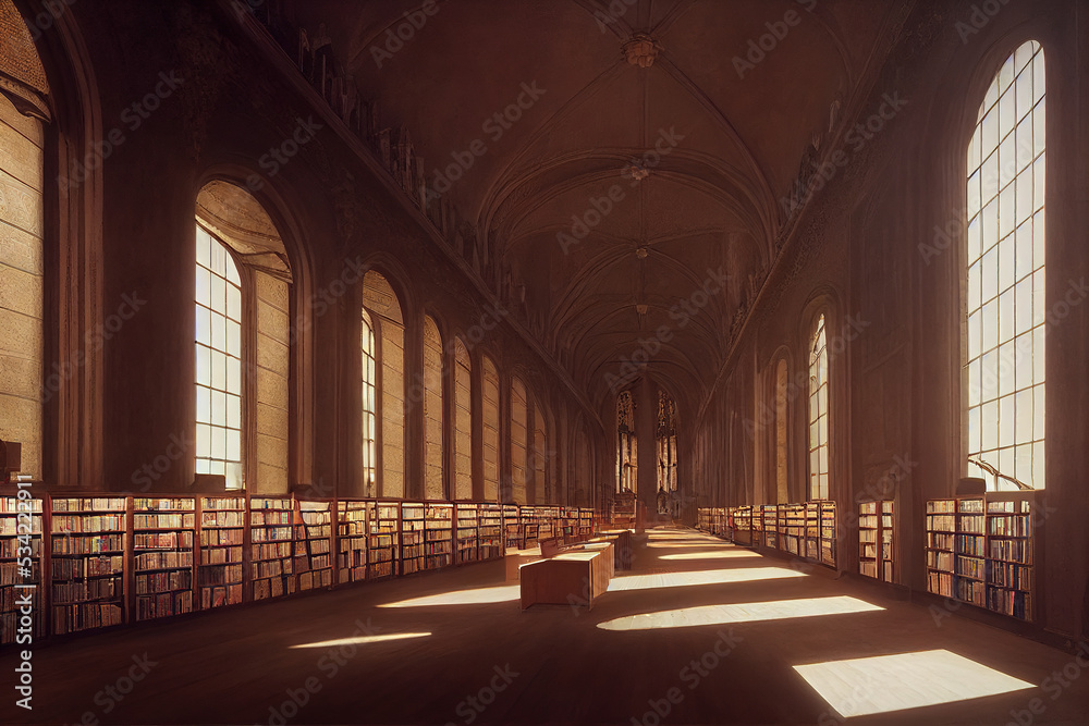 Inside the Library at the Abbey of Saint Gall. Interior of the famous ...