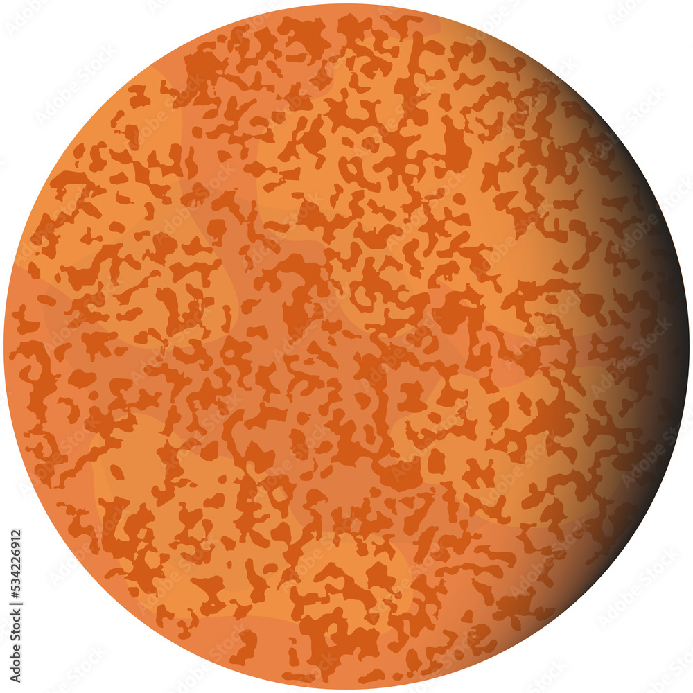 Mercury planet vector icon solar system body illustration Stock ...