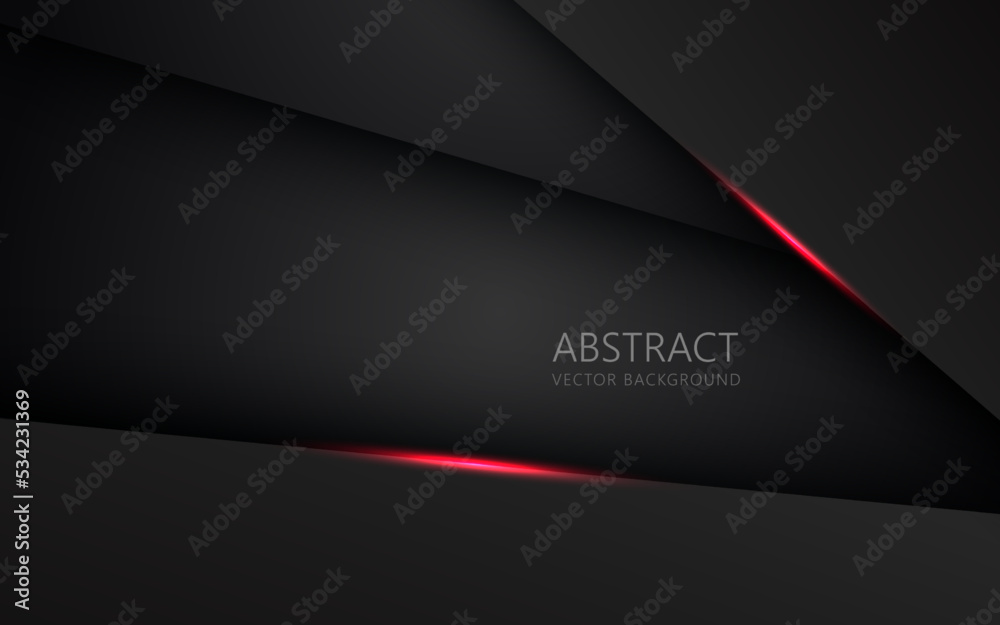 Abstract Light Red Black Space Frame Layout Design Tech Triangle