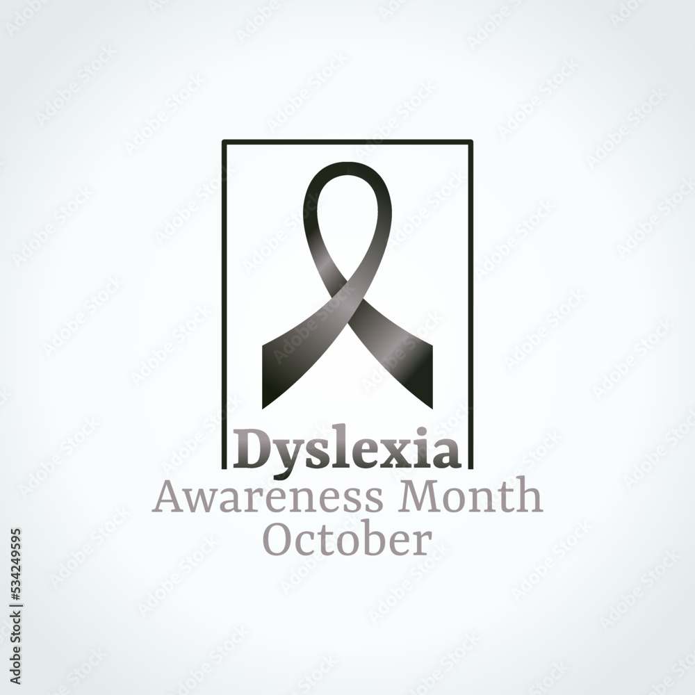 vector graphic of dyslexia awareness month good for dyslexia awareness ...