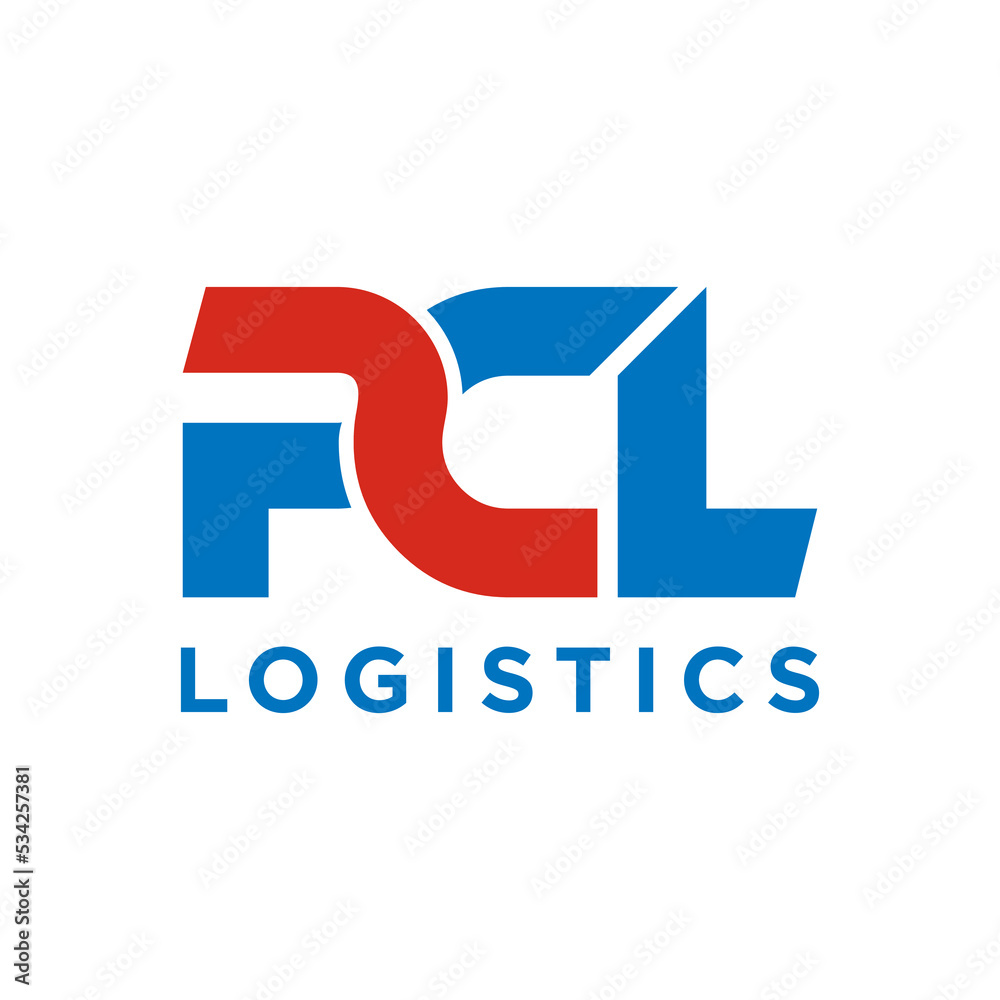 PCL Letter With Ocean Ship and logistics logo design,Vector logo ...