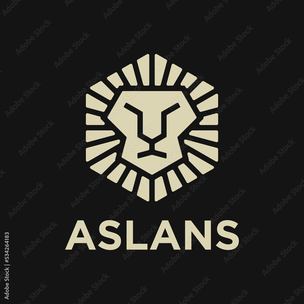 Roaring Lion Logo Mascot Modern Vector Stock Vector | Adobe Stock