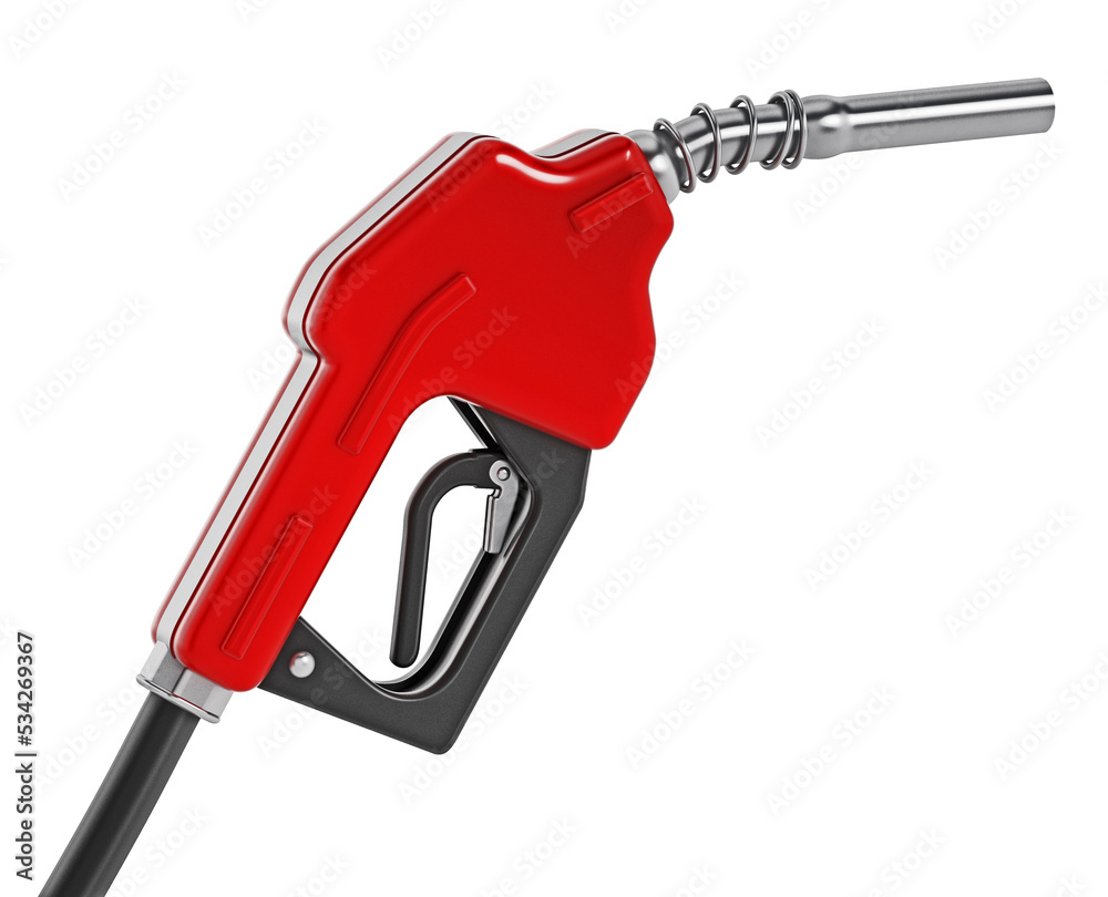 Red gas nozzle on transparent background Stock Illustration | Adobe Stock
