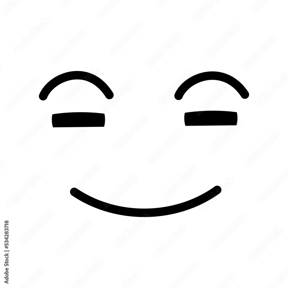 Smiley Face icon vector. Happy Face illustration sign. laugh symbol or ...