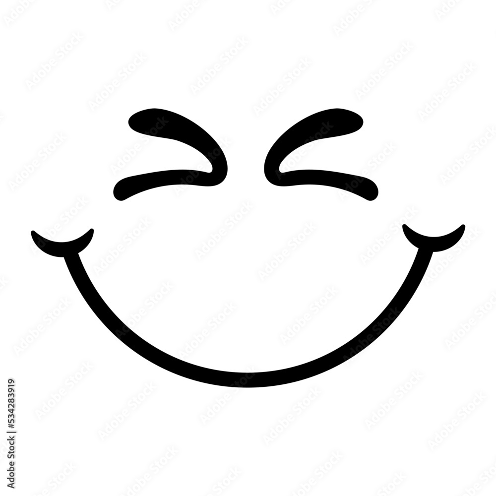 Smiley Face Icon Vector Happy Face Illustration Sign Laugh Symbol Or