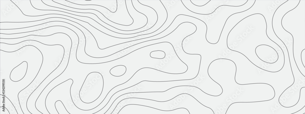 Black and gray wave abstract topographic map contour, lines Pattern ...
