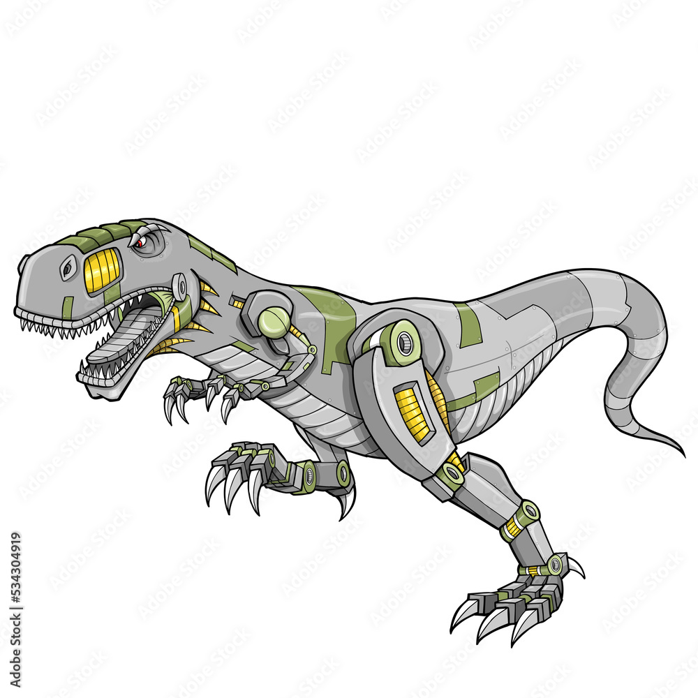Robot Tyrannosaurus Rex Dinosaur PNG transparent backgrounds Stock ...