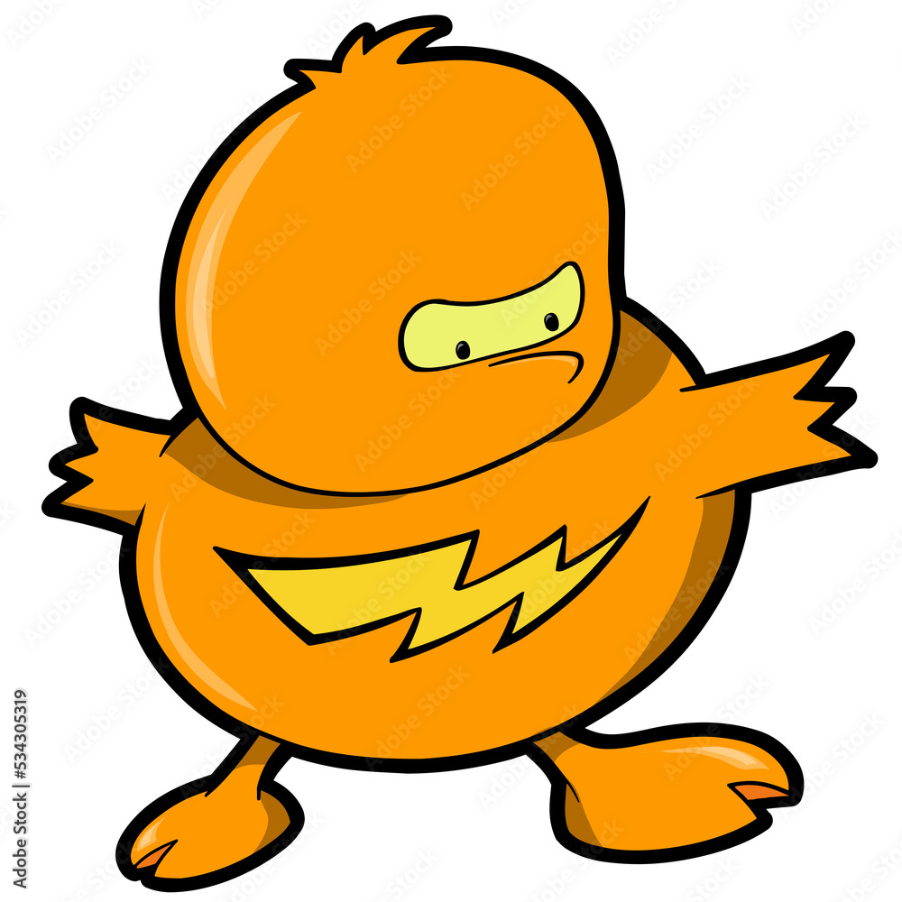 Ninja Warrior Chicken PNG file with transparent background Stock ...