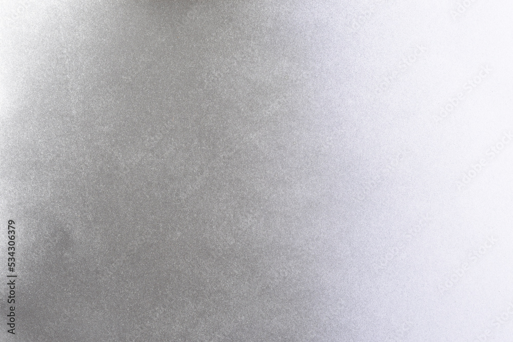 gradient silver spray paint on a white paper background Stock Photo ...