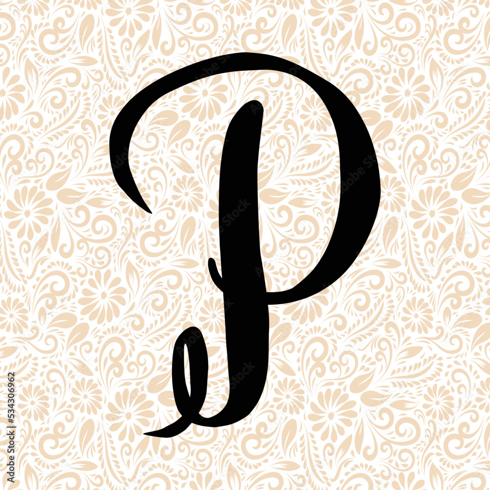 Sweet Alphabet P UPPER , Black alphabet vector, alphabet vector ...