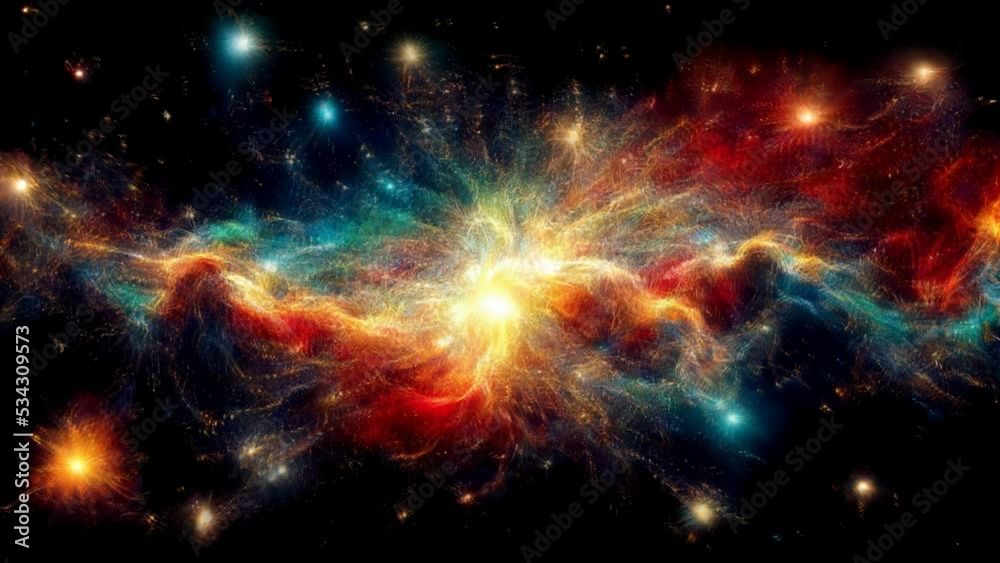 Space Nebula blue moving stars space rotation nebula Dolphin Shaped ...