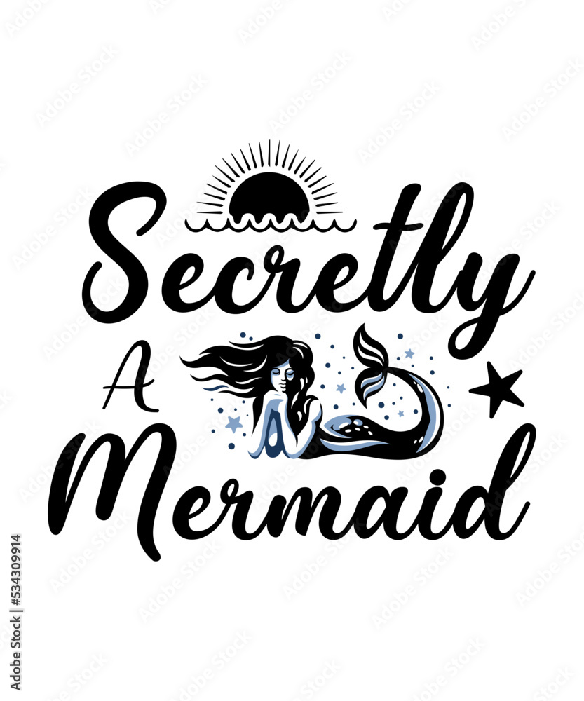 Mermaid Svg Bundle Sea Beach Cute Mermaid Mermaid Clipart Mermaid