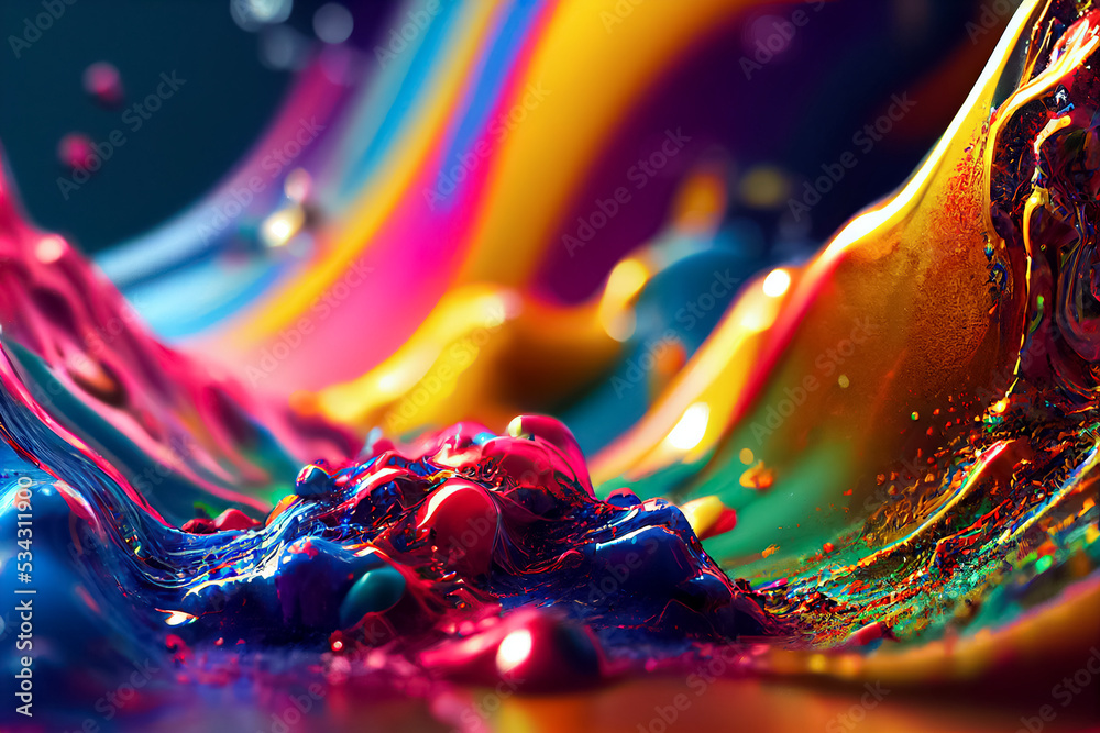 Natural luxury abstract fluid art liquid painting. Tender and dreamy ...