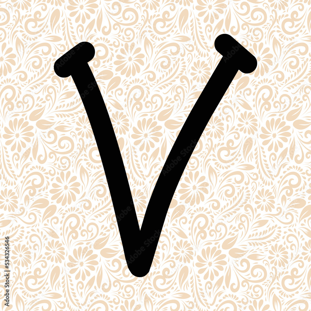 Jelly Bean Alphabet V UPPER , Black alphabet vector, alphabet vector ...