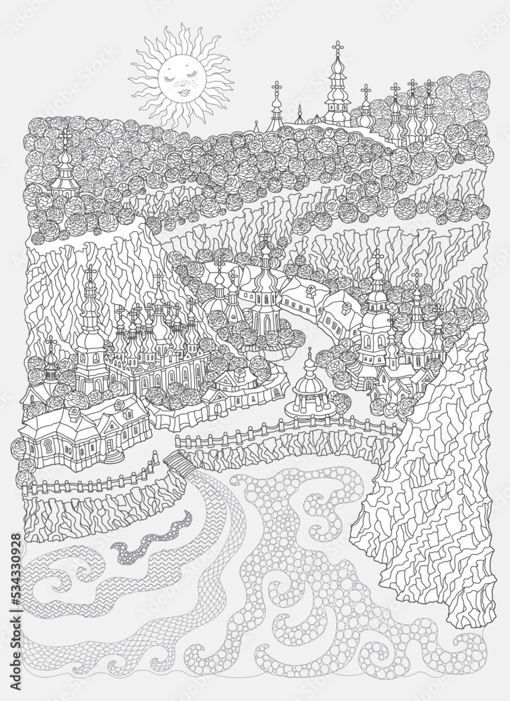 River Bank Coloring Page