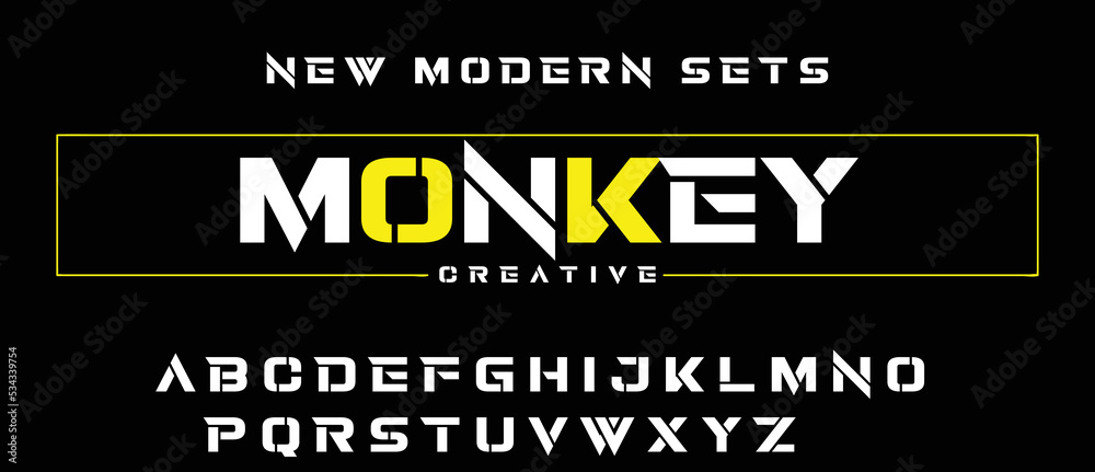 MOKEY Elegant alphabet letters font and number. Classic Lettering ...