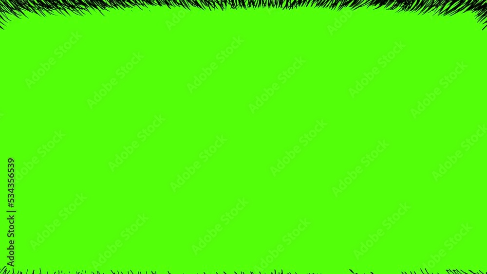 Eyeblink animation with green screen. Video transition with the closing ...