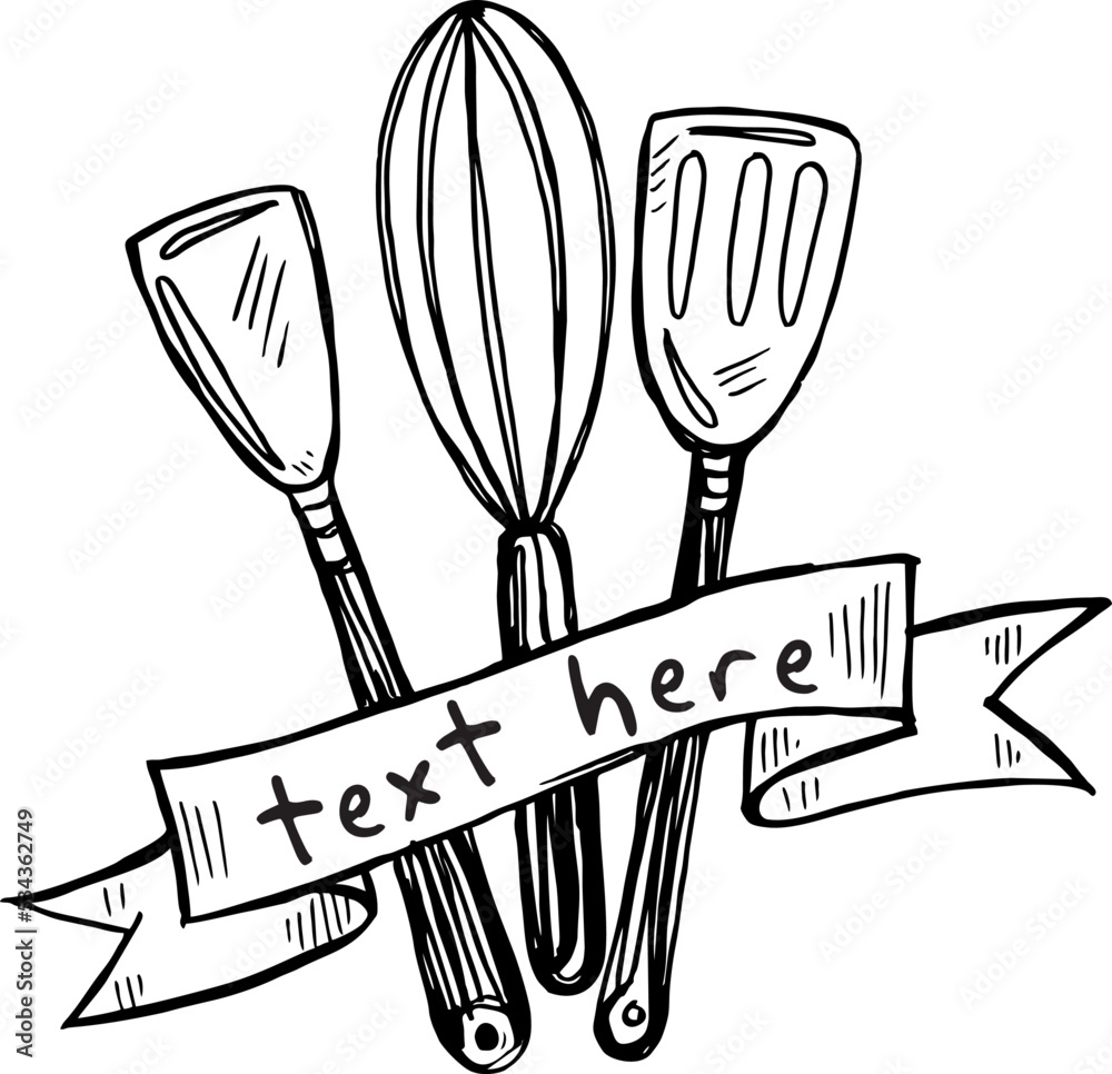 Sketch of Restaurant menu , vector illustration Stock Vector | Adobe Stock