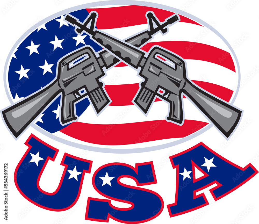 Crossed Assault Rifles